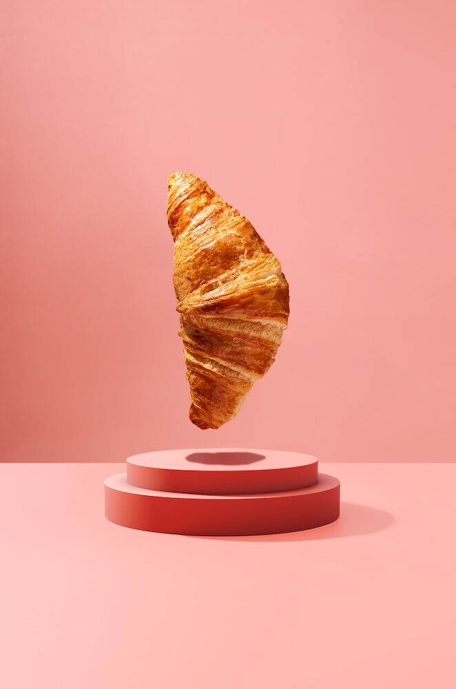 Golden roomboter croissant recht | Pastridor