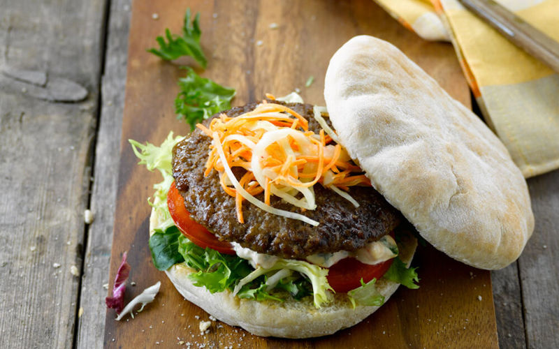 Rustic hamburger bun | Pastridor